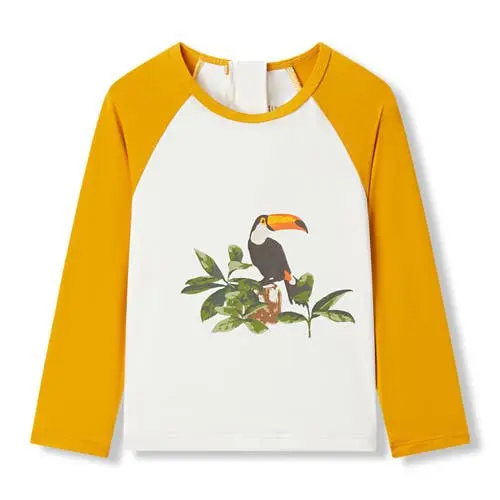 MILKBARN Long Sleeve Shirt And Trunks Swim Set - Island Toucan